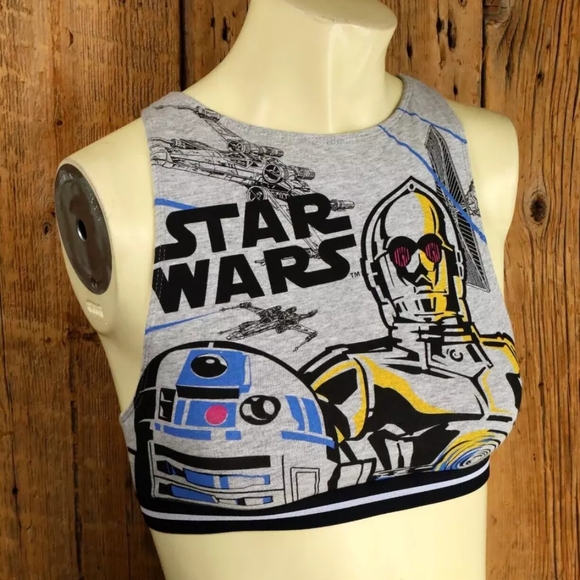 Star Wars | Tops | Vintage Style Star Wars Crossback Bralette | Poshmark
